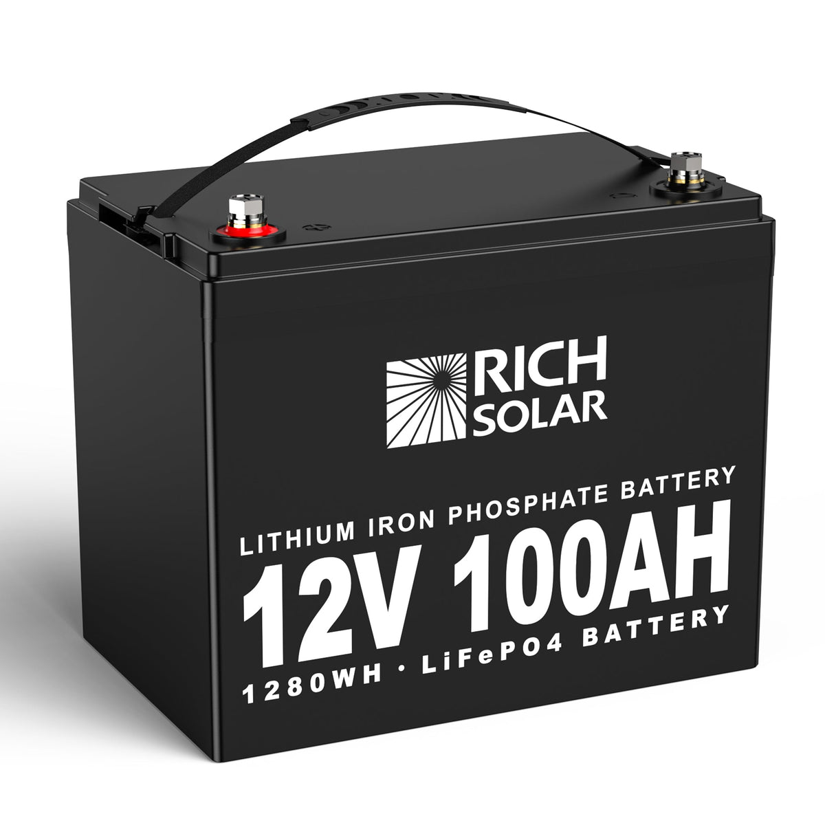 Rich Solar 12V 100Ah LiFePO4 Lithium Iron Phosphate Battery — OffGrid Lux
