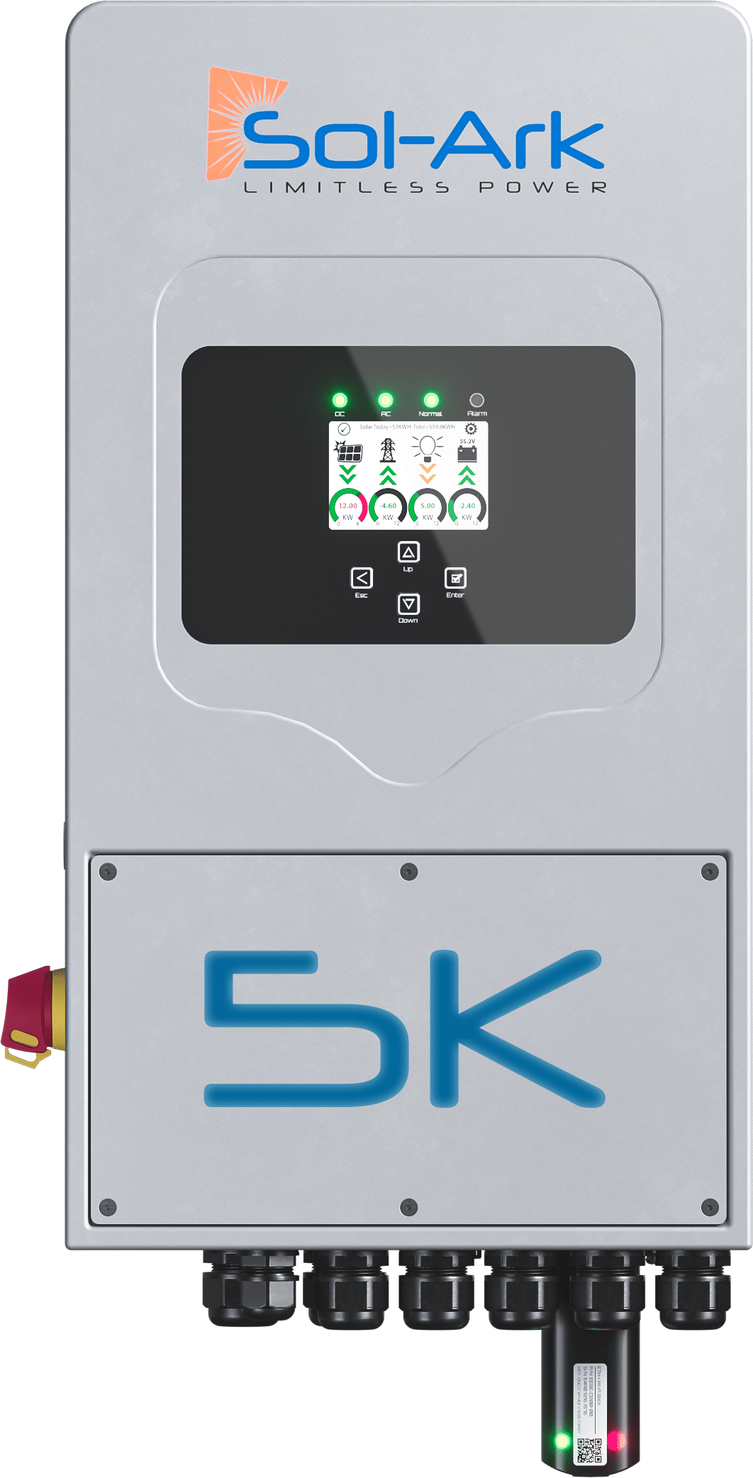Sol-Ark 5K-1P | 5kW All-in-One Hybrid Inverter | 120VAC | 48VDC | Indo ...