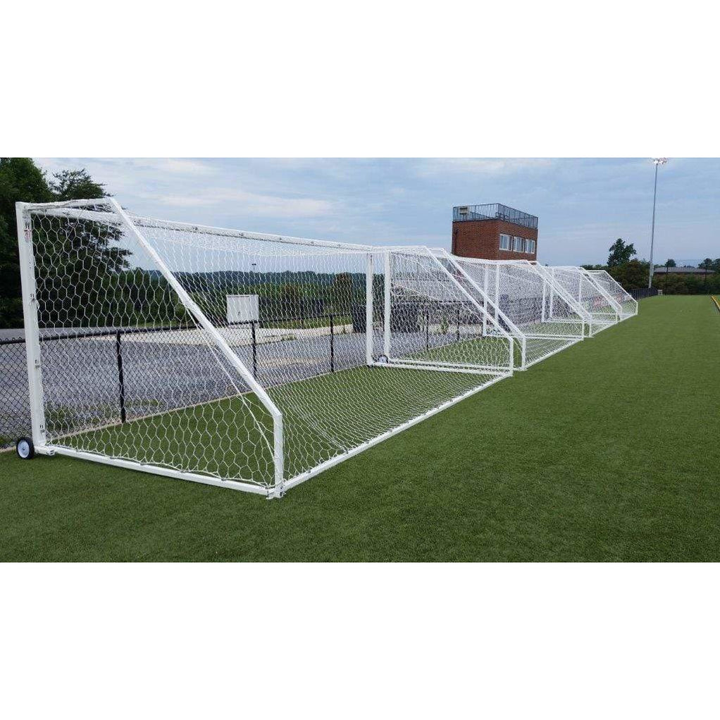 First Team Golden Goal 44 Square Aluminum Portable Soccer Goals (Pair ...